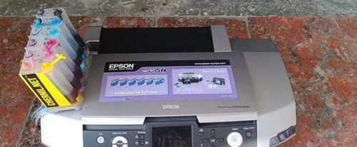 Цветной принтер Epson stylus photo R340 c снпс