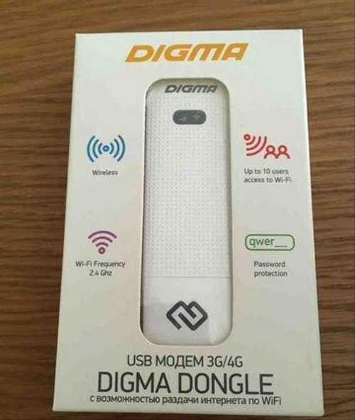 Новый модем digma dongle 3g 4g с wi-fi