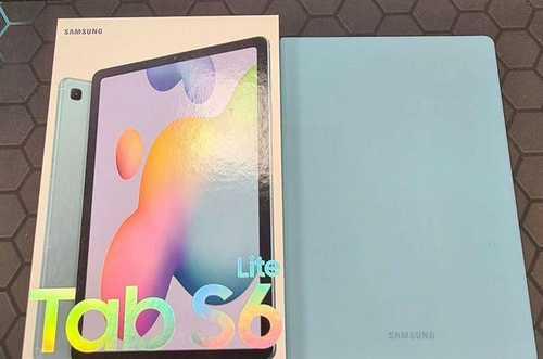 Samsung galaxy tab s6 lite 64gb 4g голубой + чехол