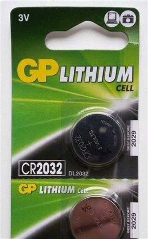 Батарейки Аккумуляторные GP CR2032