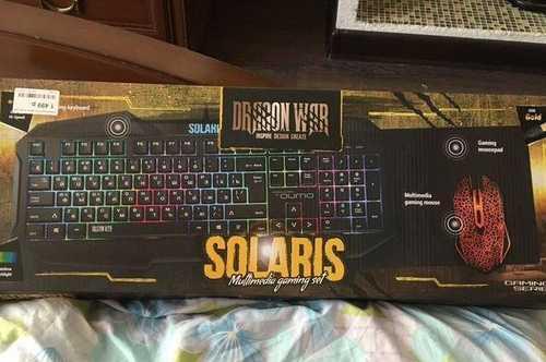 Игровая клавиатура и мышь Qumo Solaris USB