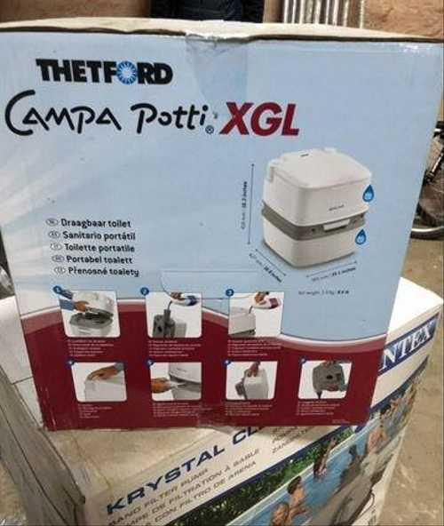 Биотуалет Campa Potti XGL Новый + Жидкости
