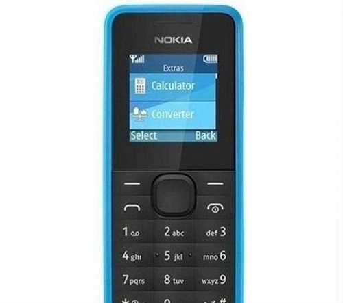 Nokia 105 (синий) мобильный телефон