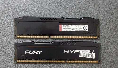 Оперативная память Kingston HyperX Fury DDR3 16Gb