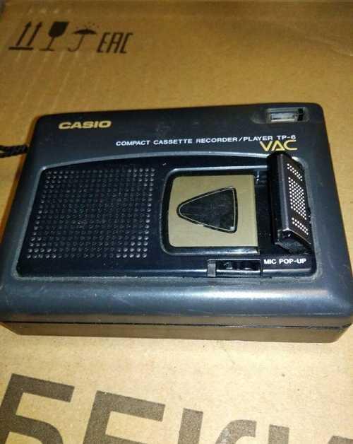 Casio tp-8 кассетный плеер аудиоплеер