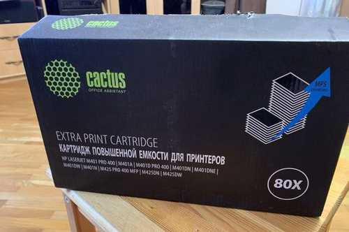 Картридж Cactus CS-CF280X-MPS, черный. NEW