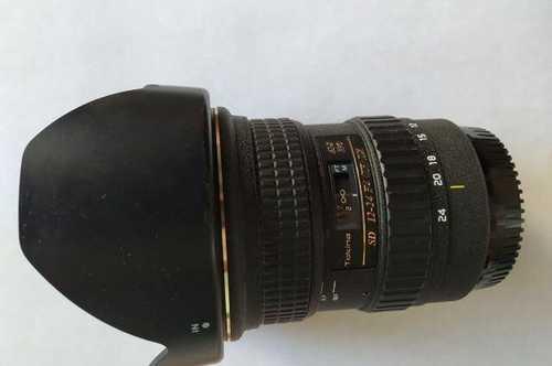 Объектив Tokina 12-24 f4 ATX Pro DX Canon
