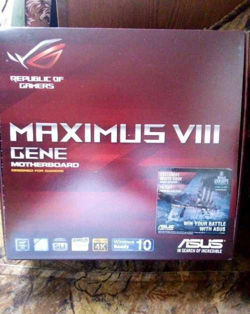 Материнская плата asus ROG maximus viii Gene