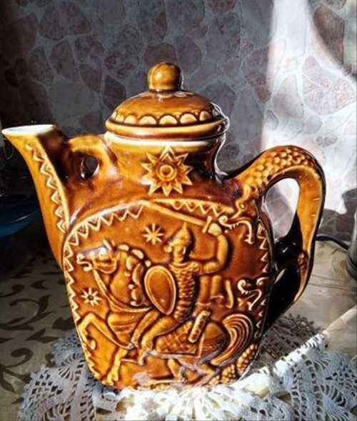 Чайник обливная керамика завода " Изолятор"