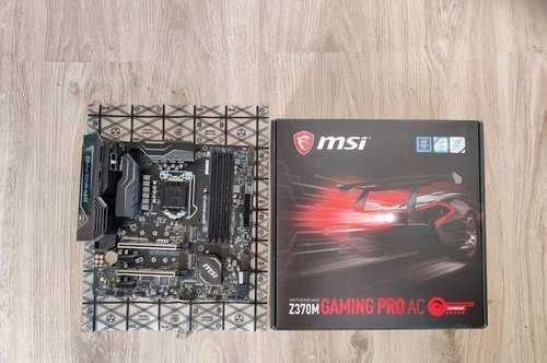 Материнская плата MSI Z370M Gaming Pro AC LGA 1151 | Festima.Ru ...