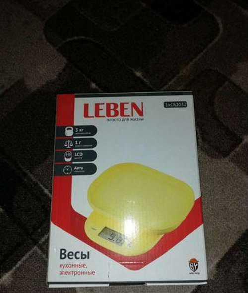 Весы кухонные новые Leben