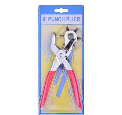 Пробойник для кожи с 6 насадками Punch Plier