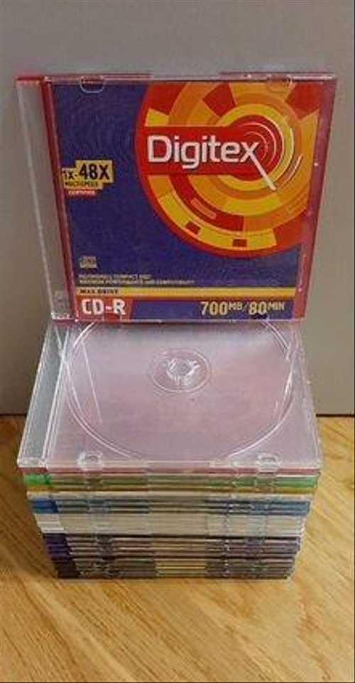 Пустые коробки для cd и dvd дисков 25шт,цена за вс