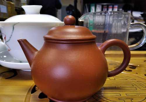 Глиняный заварочный чайник исинская глина