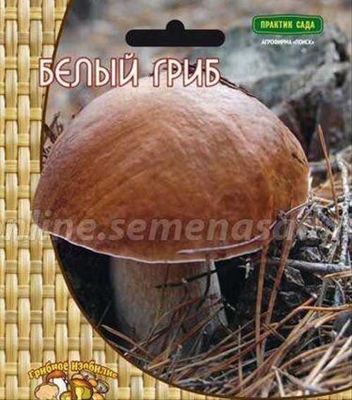 Мицелий грибов Белый гриб на компосте 60 мл