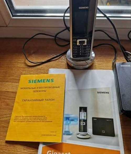 Телефон dect Siemens Gigaset SL565 black