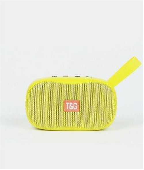 Портативная колонка bluetooth T&G TG173 желтая