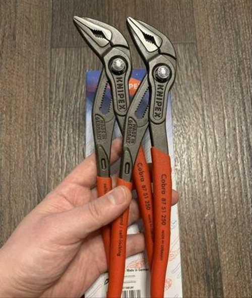 Клещи Knipex Cobra ES 8751250, 250 мм тонкие губки