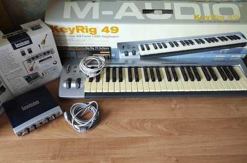 Midi-клавиатура M-Audio KeyRig 49 + lexicon alpha