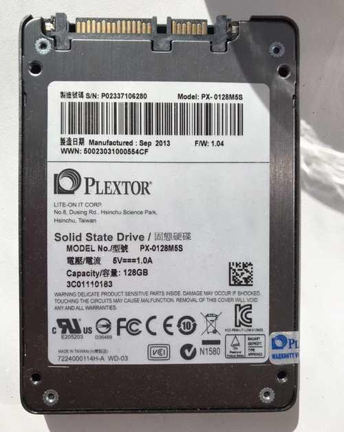Ssd Plextor M5S 128 gb