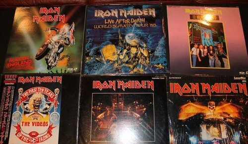 Лазерные диски Iron Maiden LD LaserDisc Япония
