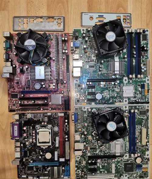 Материнские платы Н61,G43,G41,g31 с процессорами