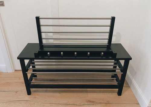 Полка-скамья для обуви и вешалка Чусиг IKEA