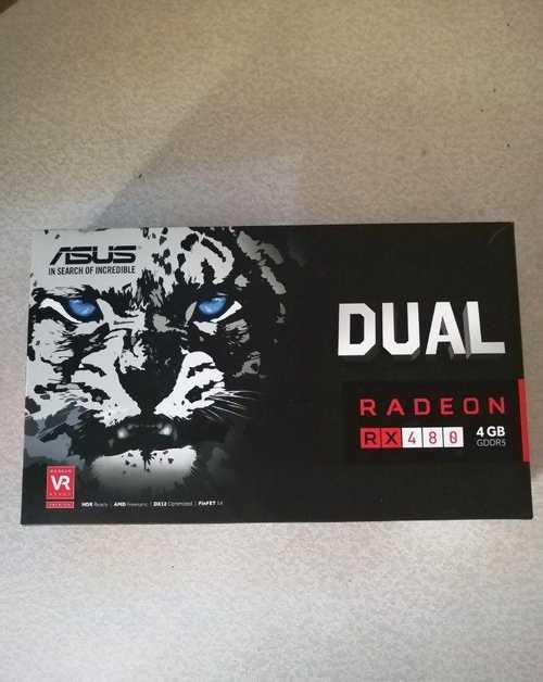 Видеокарта Asus dual-RX480-4G