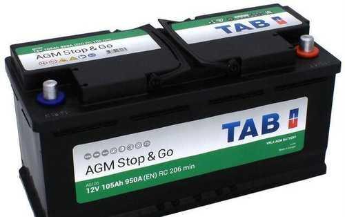 Аккумулятор TAB AGM 6ст-105 обр. (Start-Stop)