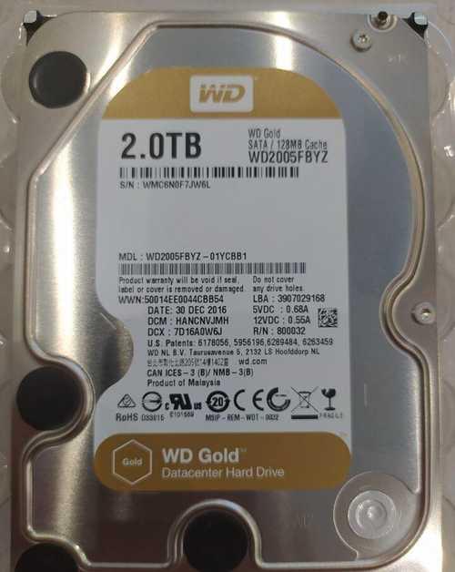 Жесткий диск Western Digital WD2005fbyz