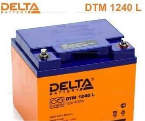 Аккумулятор Дельта акб Delta DTM 1240 L 12V / 40Ah