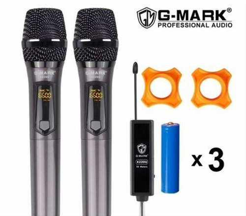 G-Mark X220U - система на два микрофона, караоке