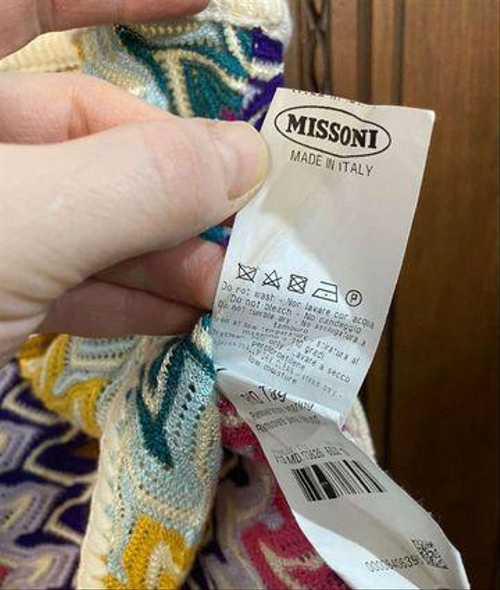 Платье туника без рукавов missoni шерсть оригинал