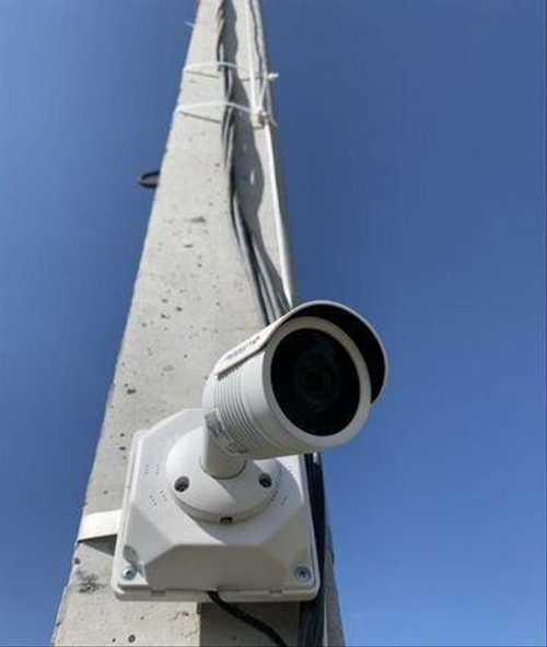 Камера видеонаблюдения на столб