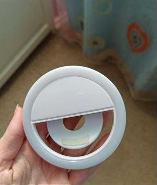 Кольцо лампа для селфи на смартфон