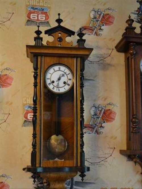 Старинные настенные часы Junghans с боем. 1888 г R