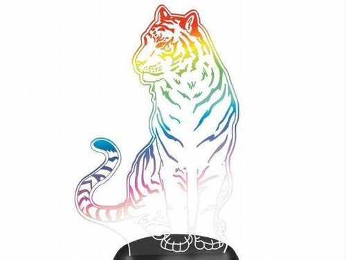 Декоративный 3D светильник "Тигр"