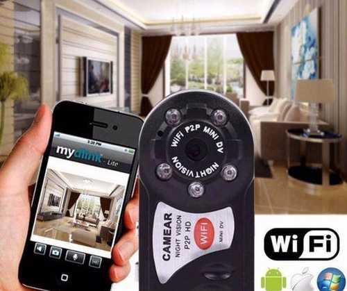 Беспроводная мини IP камера Wifi camera Q7