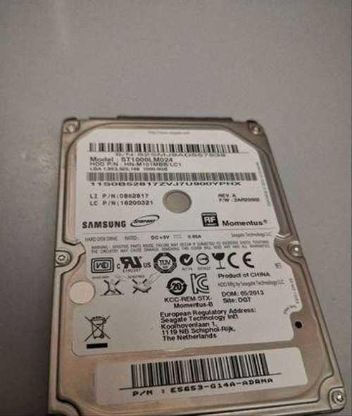HDD Seagate Samsung Momentus ST1000LM024, 1тб