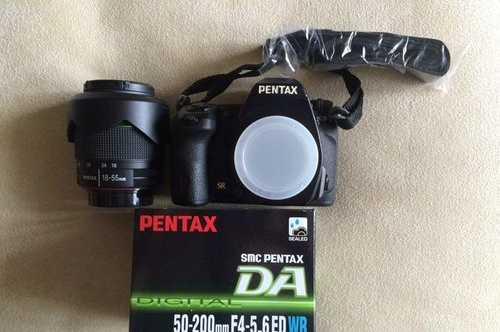 Pentax K5 + 2 объектива DA 18-55WR + DA 50-200WR