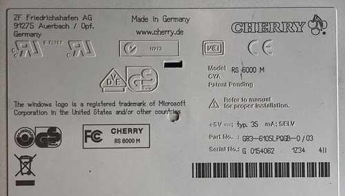 Cherry RS 6000 M