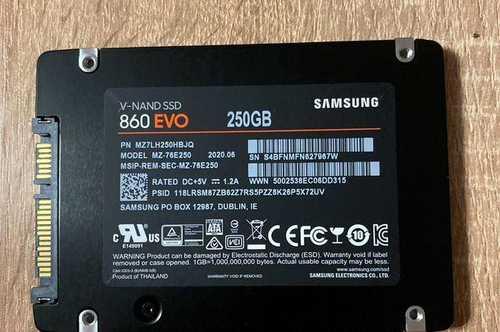 Ssd диск 250gb samsung 860EVO новый