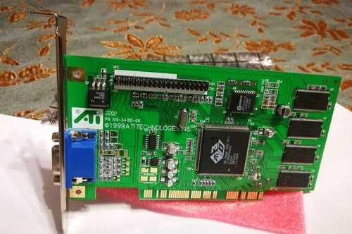 Раритетная видеокарта ATI 3d Rage PRO PCI