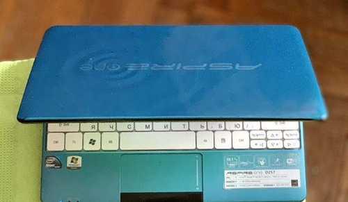 Бирюзовый нетбук Acer 10", SSD, 2/4 ядра хор.сост