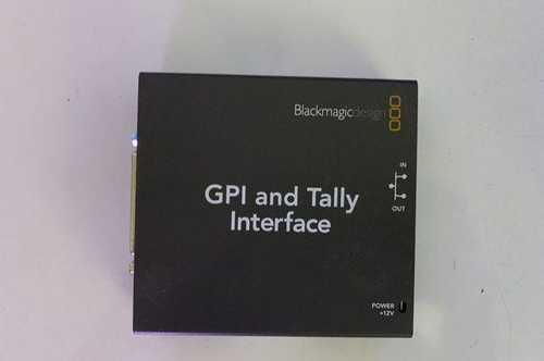 Blackmagic GPI and Tally Interface