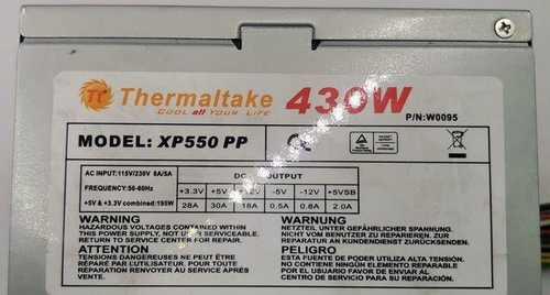 Блок питания Thermaltake XP550 PP 430вт