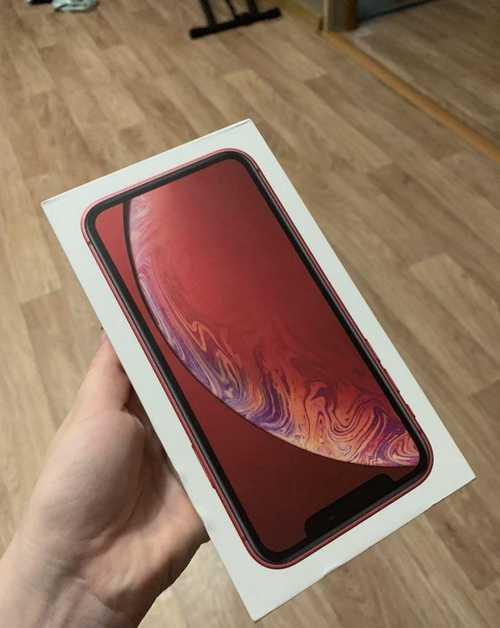 Коробка от iPhone XR red