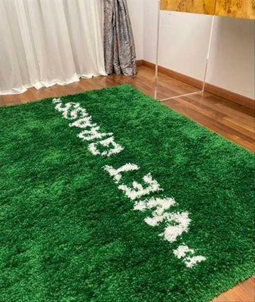 Ковёр IKEA OFF x white WET grass