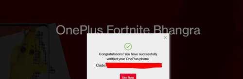 Код Fortnite от OnePlus. Эмоция Bhangra Boogie