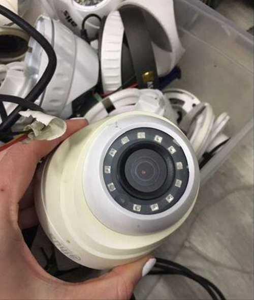 Камера видеонаблюдения купольная макет